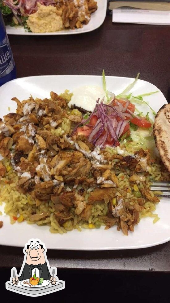 Menu at College Falafel restaurant, Toronto