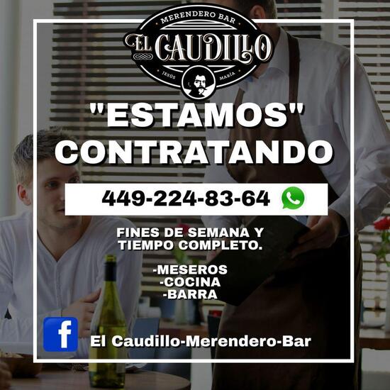 Carta de El Caudillo - Merendero Bar, Jesús María