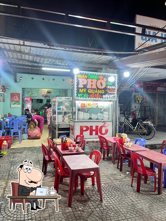 Menu at Phở Thanh restaurant, Da Nang