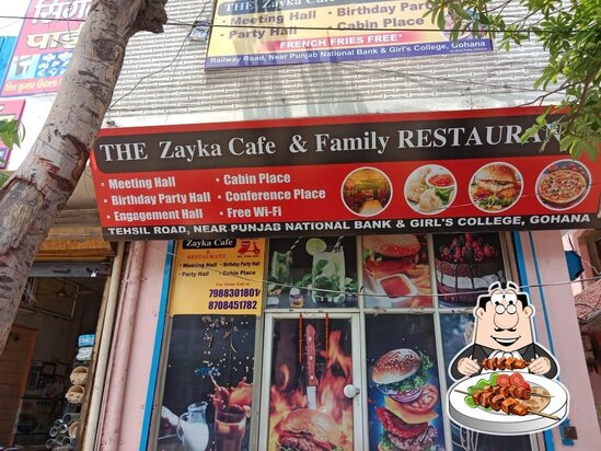 Menu at The Zayka cafe and family restaurant, Gohana