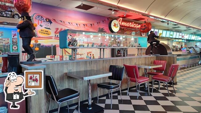 Menu at Rocket burger restaurant, Oulu