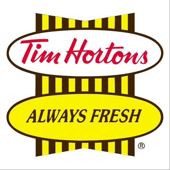 Menu at Tim Hortons restaurant, Bradford, E Main St