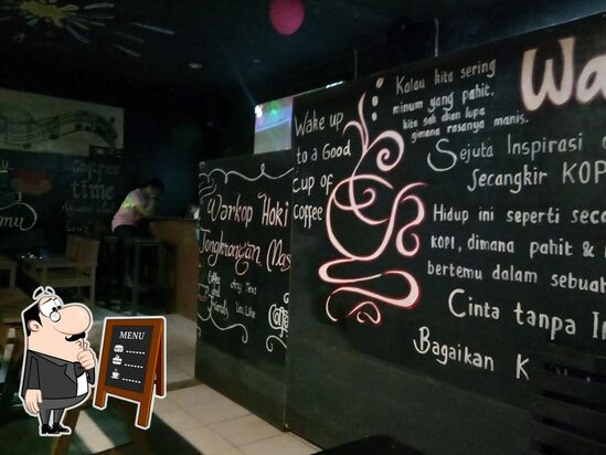 Menu at Warkop Hoki cafe, Timika