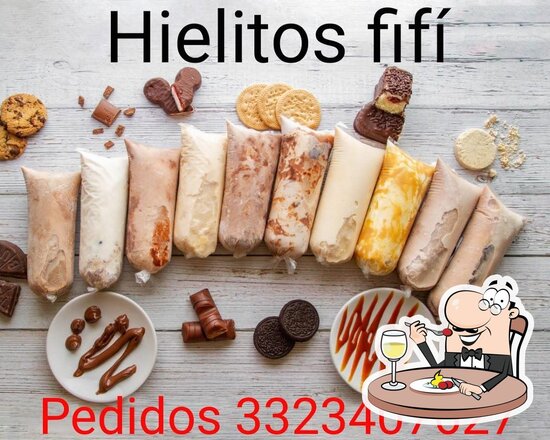 Carta del postres Hielitos fifí, San Pedro Tlaquepaque
