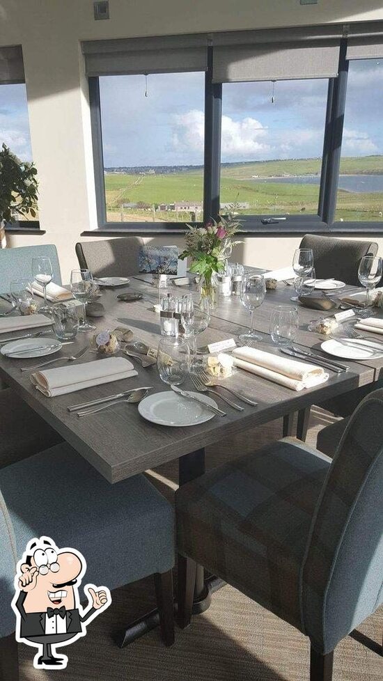 Menu at The Foveran restaurant, Kirkwall