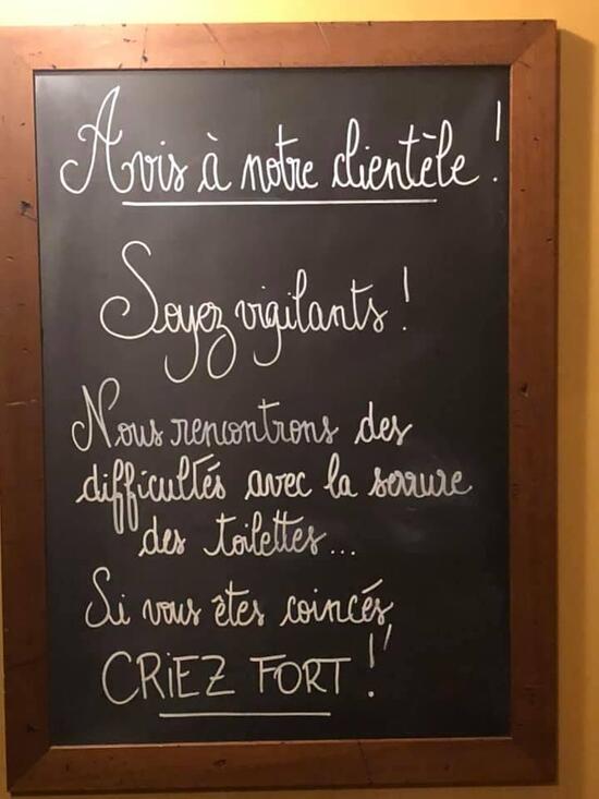 Menu at Ragazzi da Peppone restaurant, Biarritz