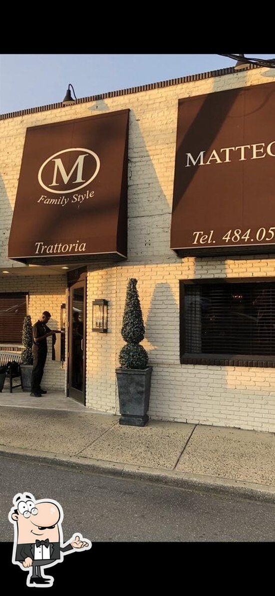 Menu at Matteo's restaurant, Bellmore