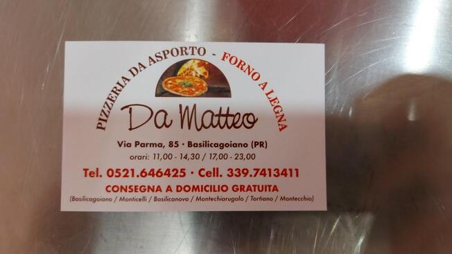 Menu da Pizzeria da Matteo, Basilicagoiano