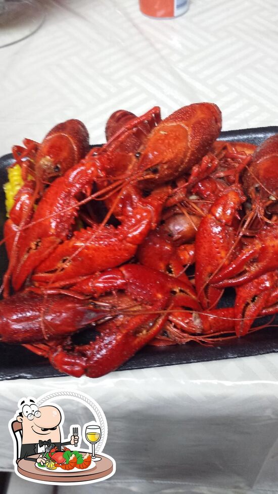 Menu at Alonso's Crawfish Shack restaurant, Port Barre