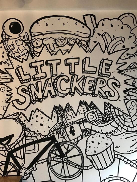 Menu at Little Snackers cafe, Calamba