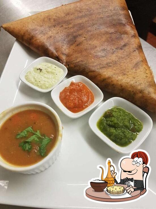 Menu at Dosa Hut restaurant, Vancouver, Fraser St