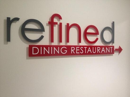 Menu at Refined restaurant, Mansfield