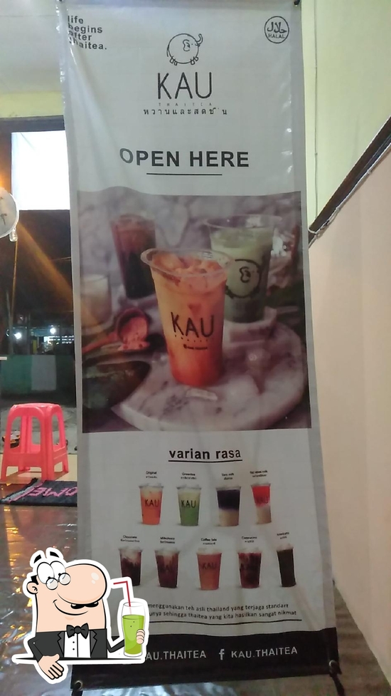 Menu at KAU THAITEA cafe, Pagojengan