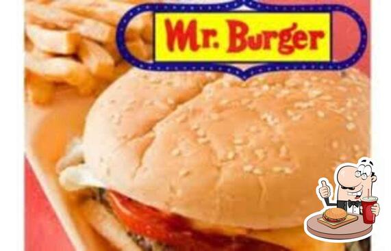 Menu at Mr Burger restaurant, Abilene