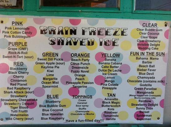 Brain Freeze in Houston - Restaurant reviews