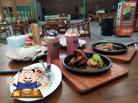 Menu at LEGION cafe, Batang