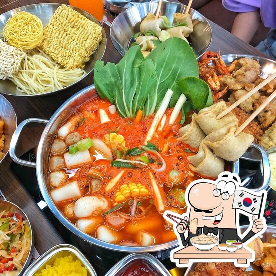 Menu at Manyo Tteokbokki restaurant, Hanoi, TTTM Hà Nội Centerpoint