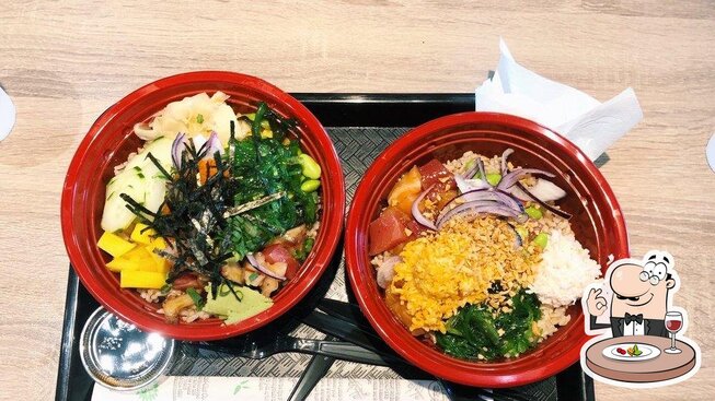 Menu at Poke Boat restaurant, Ontario