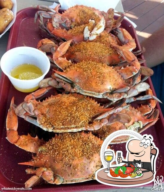 Menu at The Blue Crab restaurant, Bethany Beach