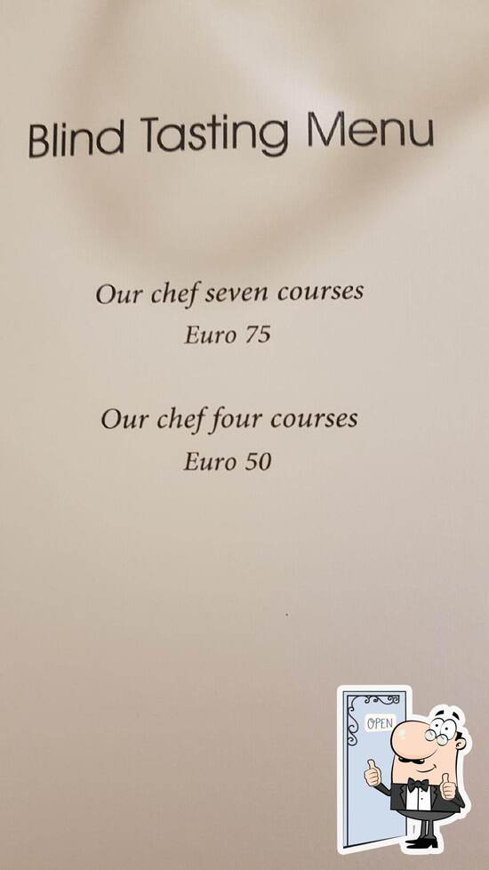 Menu at La Bul restaurant, Bari