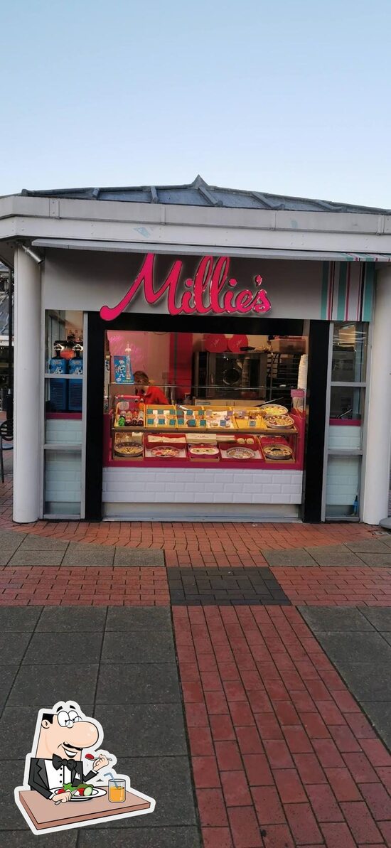 Menu at Millie's Cookies cafe, Burnley