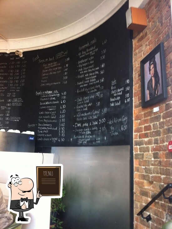 Menu at Bullet Coffee House, Hastings