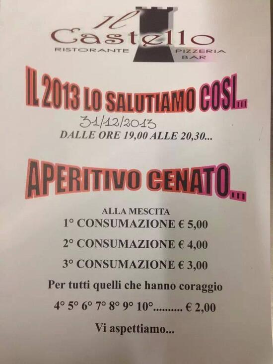 Menu da Il Castello pub & bar, Vittorito