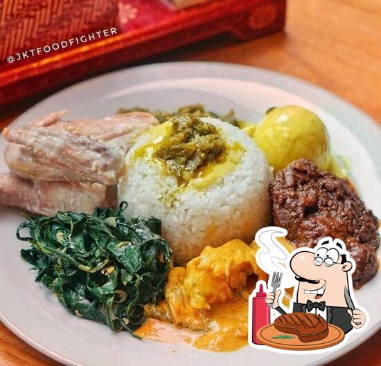 Menu at Padang Merdeka restaurant, West Jakarta, Jl. Lada No.1