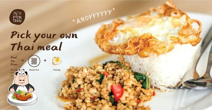 Menu at Pick Thai restaurant, Bangkok, Kao San Road