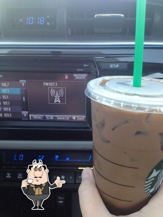 Menu at Starbucks cafe, Rockledge, Murrell Rd