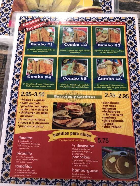 Menu at La Choza Menudazo & Tamalotes #2 restaurant, El Paso