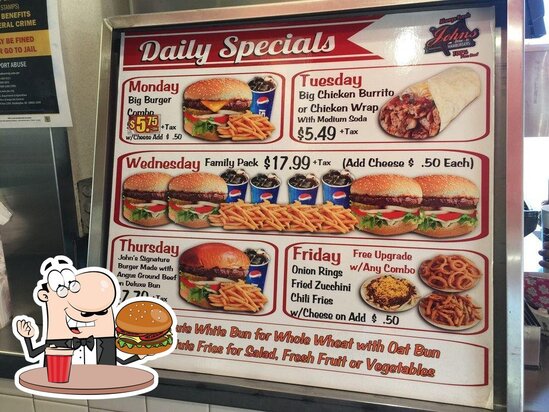 John's Drive-In Hamburgers in Huntington Park - Restaurant menu and reviews