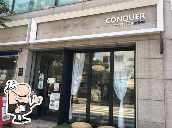 Menu at Conquer cafe, Seoul