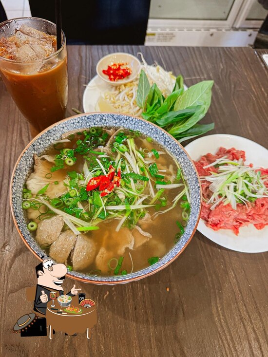 Menu at Phở Nhớ restaurant, Springvale