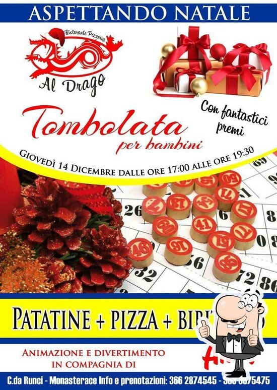 Speisekarte von Ristorante Pizzeria "Al Drago", Monasterace Marina