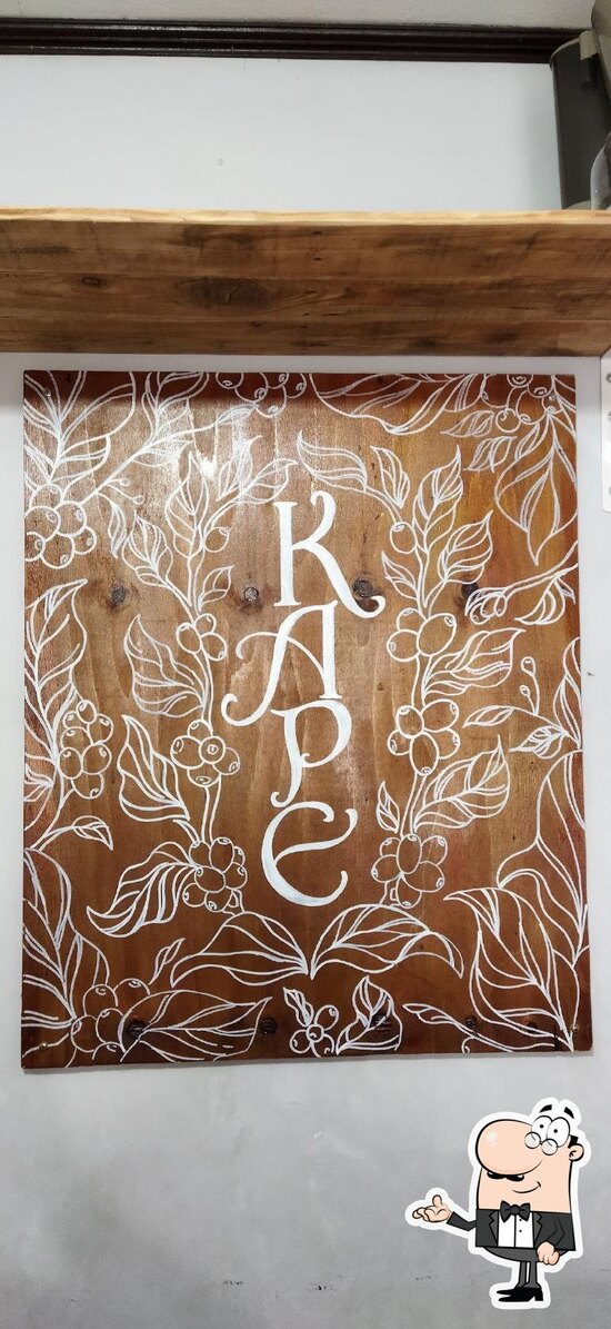 Menu at Kape, coffee shop, Rosario