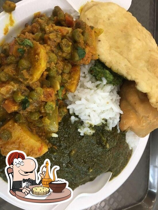 Menu at The Samosa Hut restaurant, Winnipeg