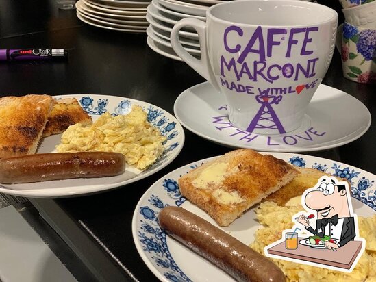 Menu at Caffé Marconi cafe, Chelmsford