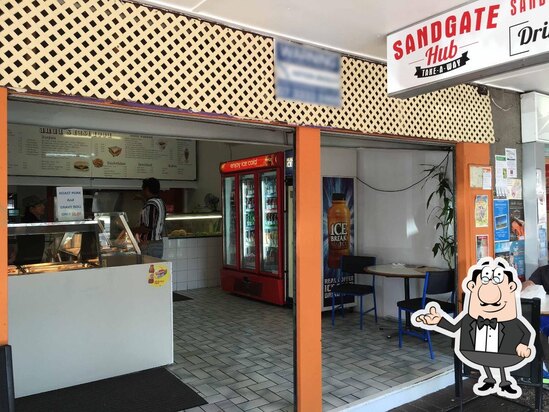 Menu at Sandgate Hub cafe, Sandgate