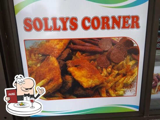 Menu at Sollys Corner restaurant, Johannesburg