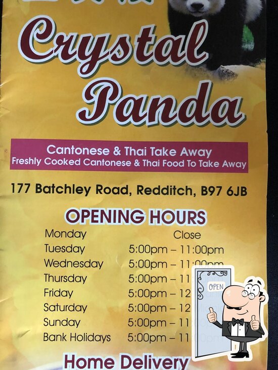 Crystal Panda, Redditch - Restaurant menu, prices and reviews