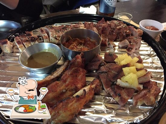 Menu at MoGo samgyeop Grill Bar, Seoul