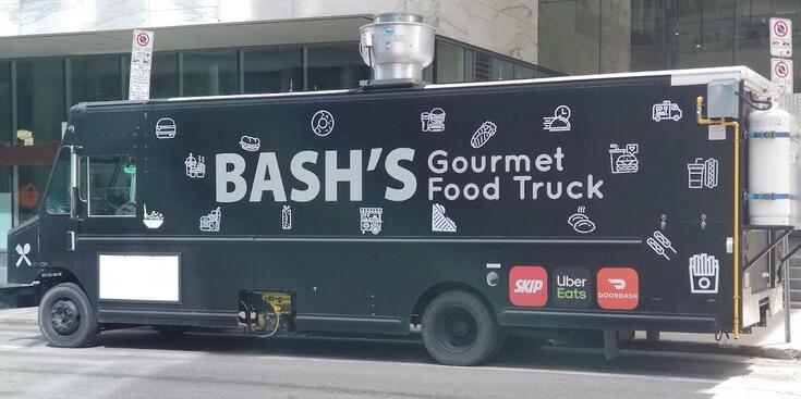 Menu at Bash's Gourmet Food Truck restaurant, Ottawa