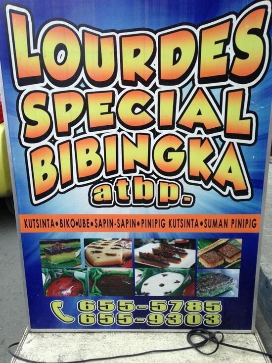 Menu at Lourdes SPECIAL BIBINGKA restaurant, Cainta, H4H8+XXJ