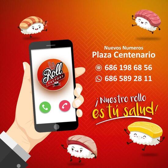 Menu at Roll Factory Centenario restaurant, Mexicali