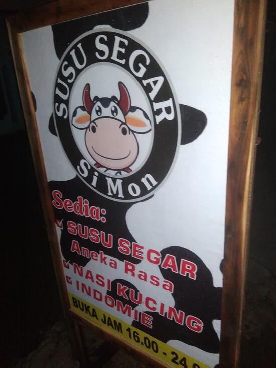 Menu at SUSU SEGAR Si Mon cafe, Klaten