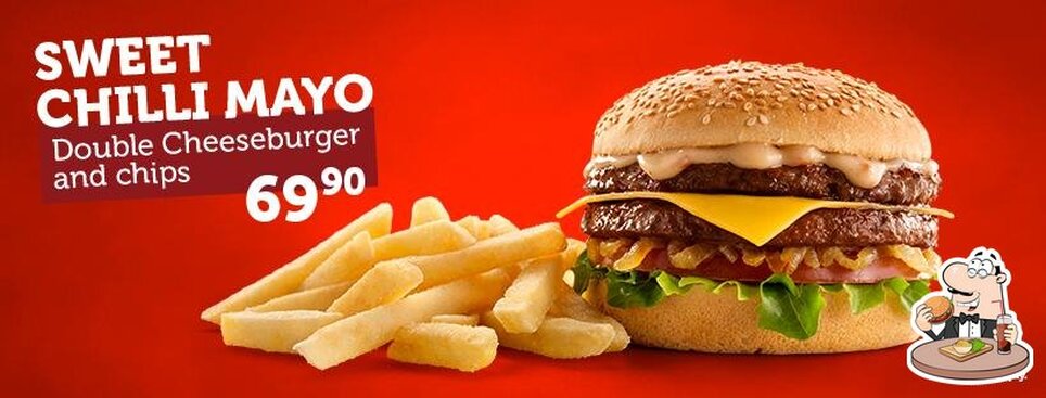 Menu at Wimpy restaurant, Cullinan, and