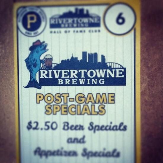 Menu at Rivertowne Hall Of Fame Club, Pittsburgh