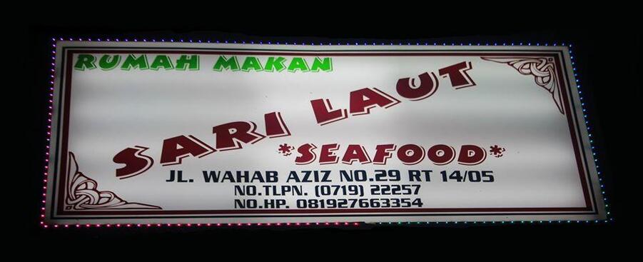 Menu at Sari Laut restaurant, Tanjung Pandan, Jl. Wahab Aziz No.29 Rt ...
