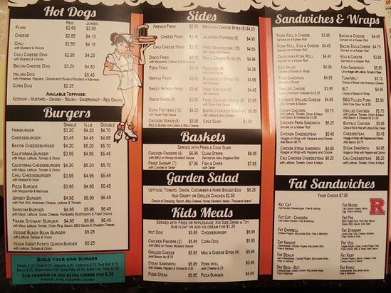 Menu at Stewart's Drive-In fast food, Hamilton Township